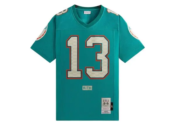 Kith X Mitchell & Ness Nfl Dan Marino Jersey - Teal