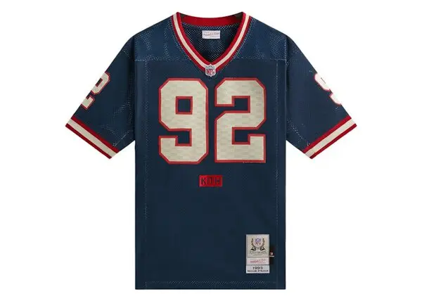 Kith X Mitchell & Ness Nfl Michael Strahan Jersey - Blue