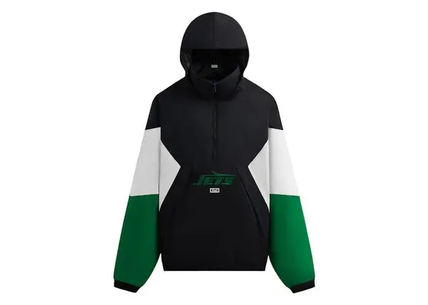 Kith X Nfl 47 Jets Quarter Zip Anorak With Hood
