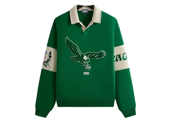 Kith X Nfl 47 Eagles Nelson Collared Pullover