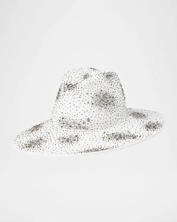 MAISON MICHEL Neva Embellished Fedora