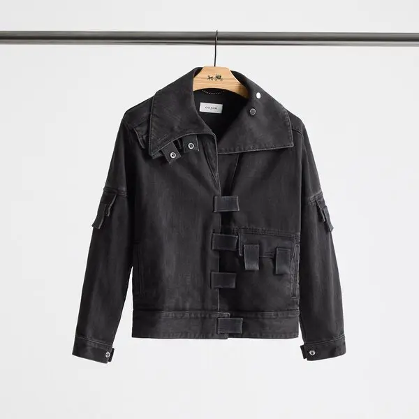 Coach Restored Multi Tab Denim Jacket