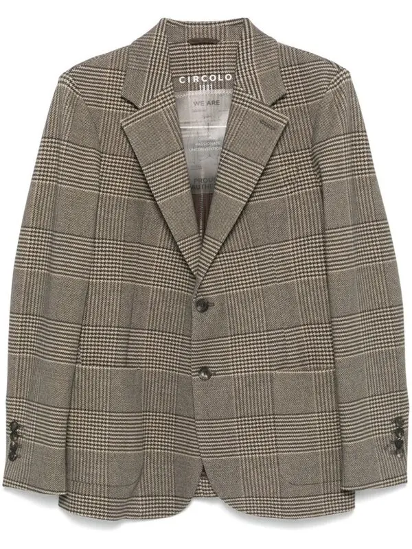 CIRCOLO 1901 Cotton Single-breasted Jacket - Brown
