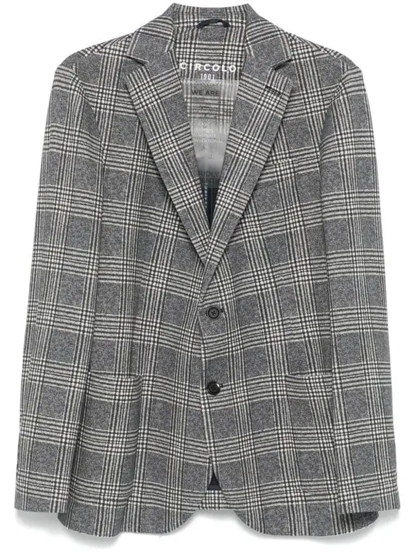 CIRCOLO 1901 Cotton Single-breasted Jacket - Blue