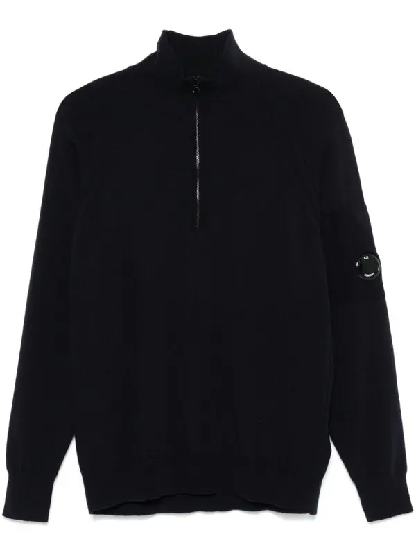 C.P. COMPANY Half-zip Sweater - Blue