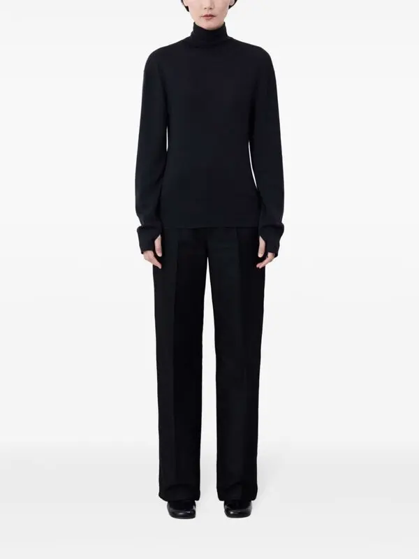 LEMAIRE High-neck Jumper - Black