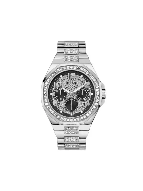 Guess Crystal-embellished 46mm Chronograph Watch