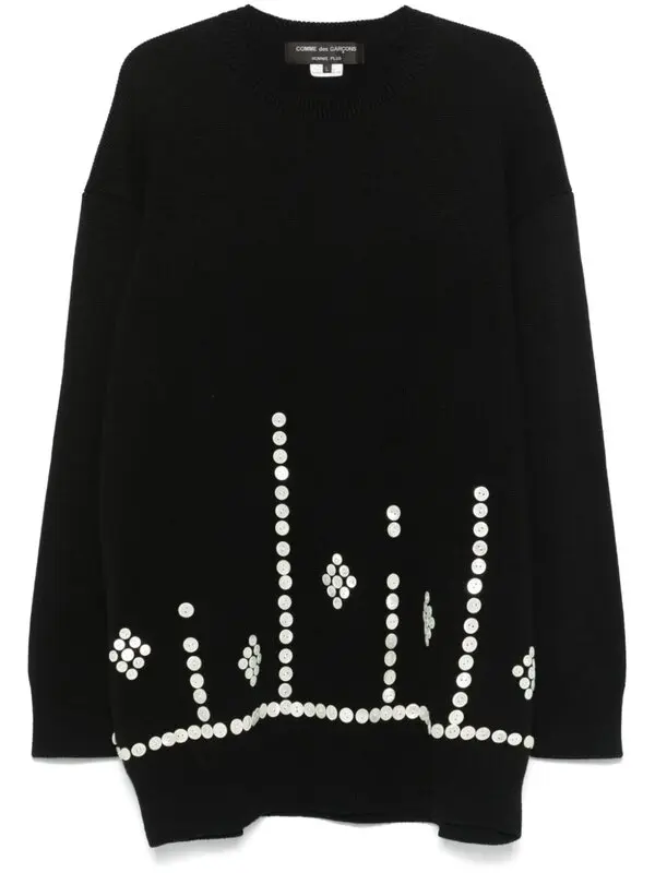 Comme Des Garçons Button Detailing Sweater
