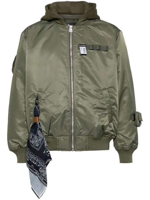 MUSIUM DIV. Hooded Zip-up Jacket - Green
