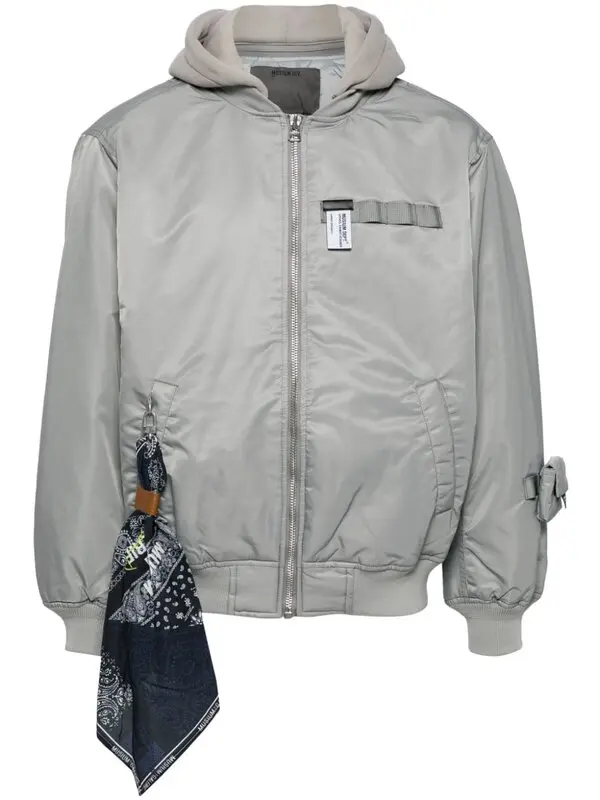 MUSIUM DIV. Hooded Zip-up Jacket - Grey