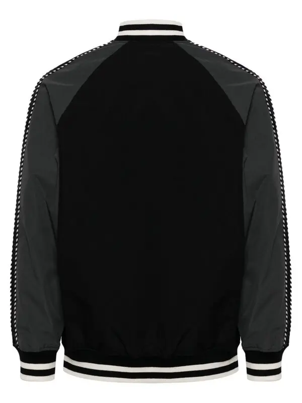 MUSIUM DIV. Embroidered Bomber Jacket - Black