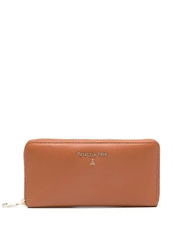 Patrizia Pepe Fly-plaque Wallet - Neutrals
