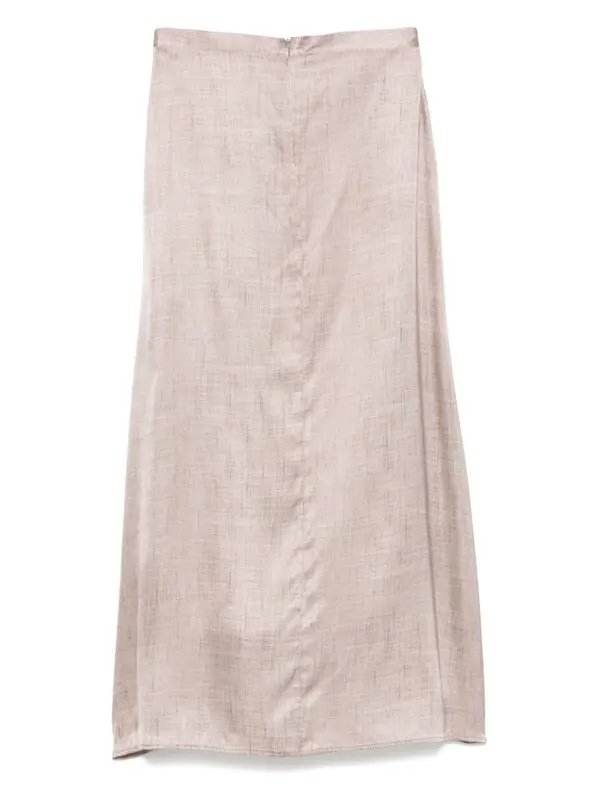 Kiton Pleat-detail Midi Skirt