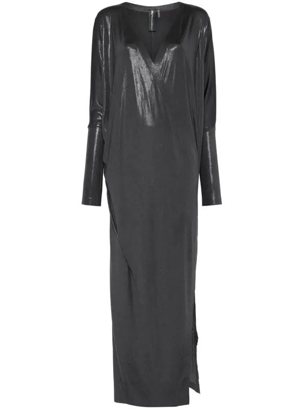 Norma Kamali Wrap Dolman-sleeve Gown