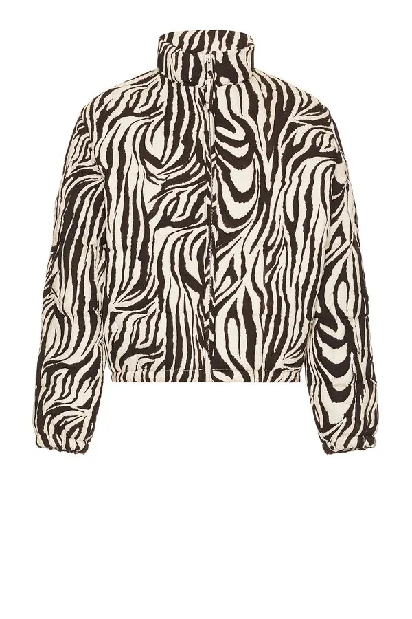 ERL Zebra Quilted Puffer - Zebra Print