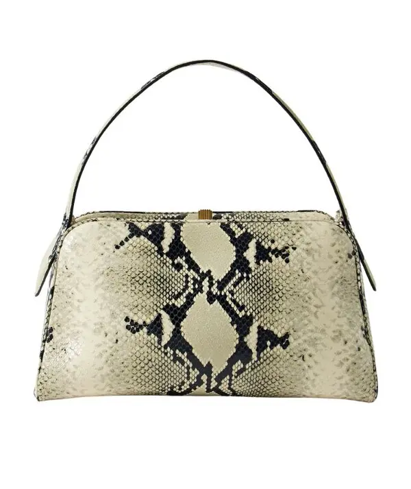 Khaite Cate Snake-effect Leather Tote - Animal Print