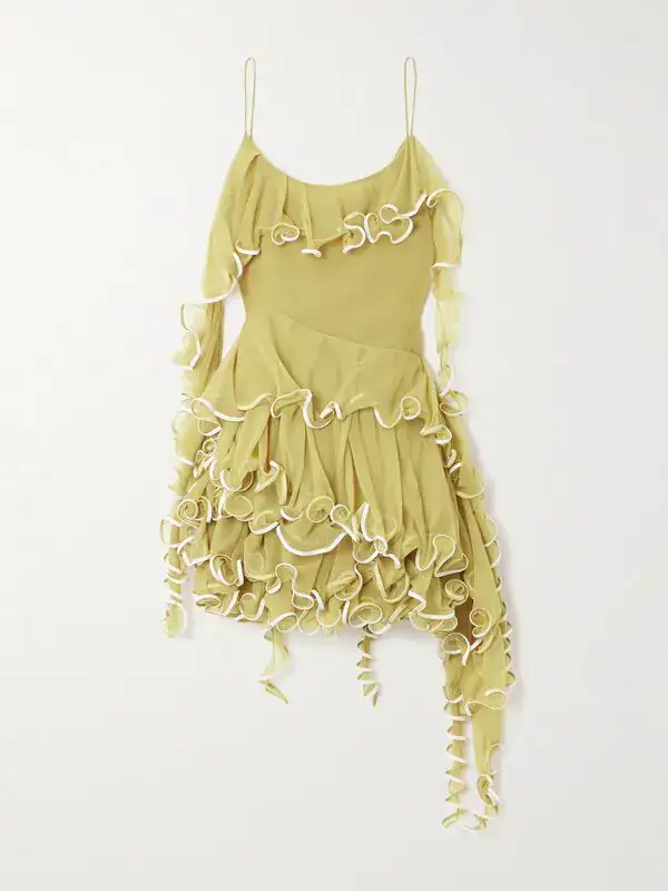 Tory Burch Women's Jellyfish Jersey Dress in Moss Mesh, size 2