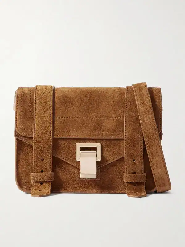 Proenza Schouler Ps1 Mini Leather Shoulder Bag In Brown 40% Off