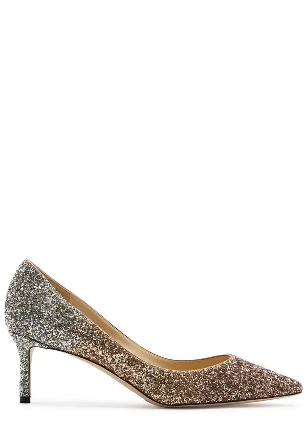JIMMY CHOO Romy 60 Glittered Pumps