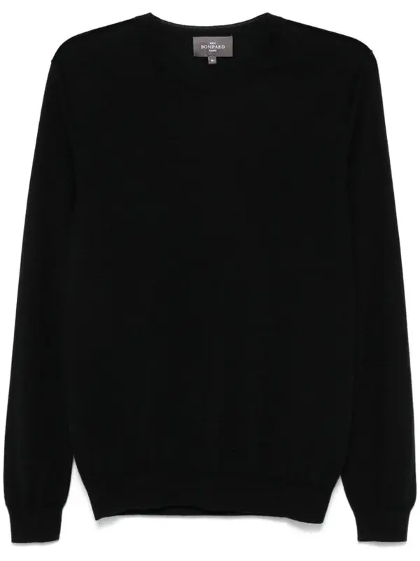 Eric Bompard Extrafine Round Neck Sweater - Black