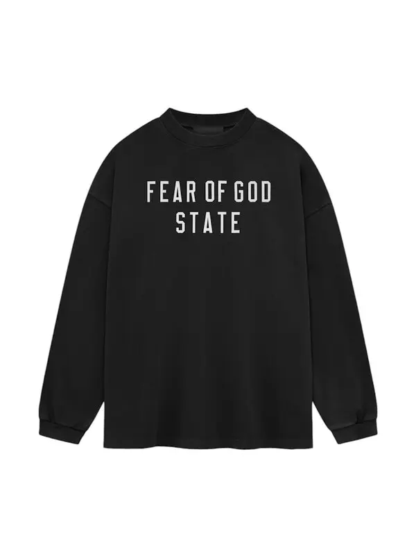 Fear Of God Essentials Heavy Longsleeve Tee Shirt - Black
