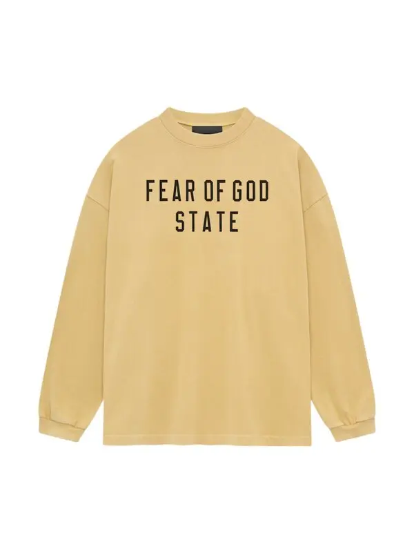 Fear Of God Essentials Heavy Longsleeve Tee Shirt - Amber