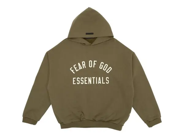 Fear Of God Essentials Heavy Fleece Hoodie - Military