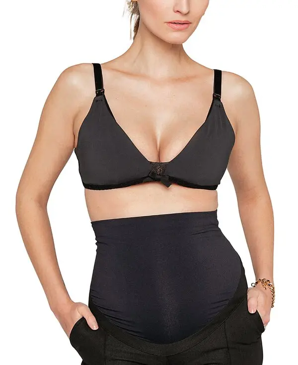 MARION High Support Maternity & Nursing Bralette In With Lace Detail
