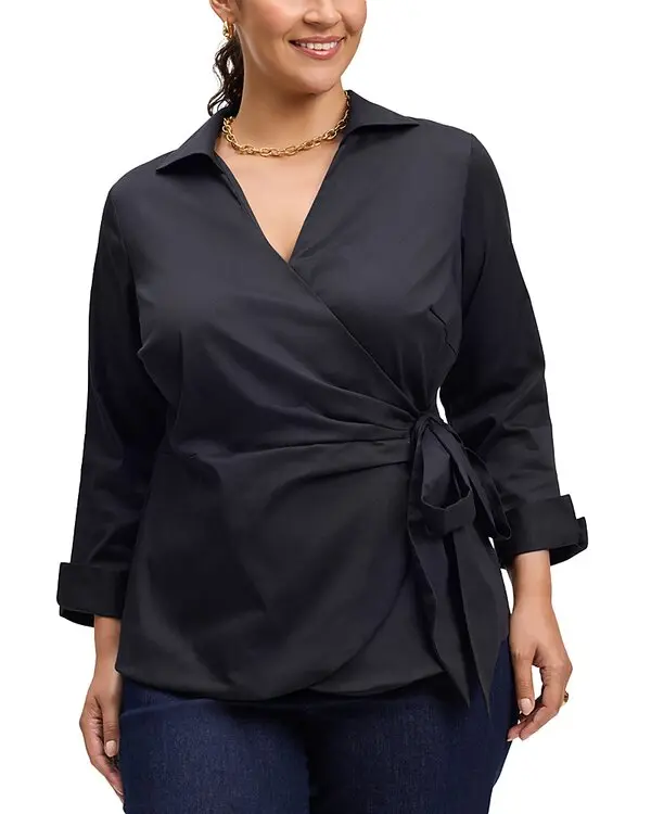 Foxcroft Salina Sol Matte Top - White
