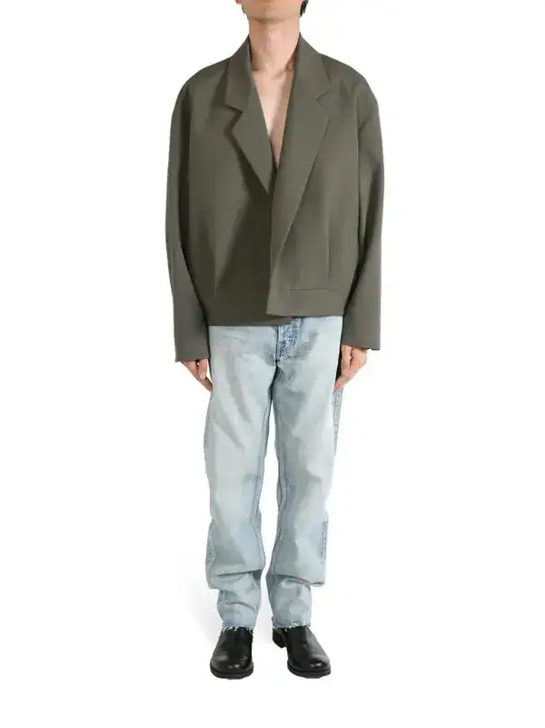 Fear Of God Notch-Lapel Bomber Jacket In Green - 40% Off