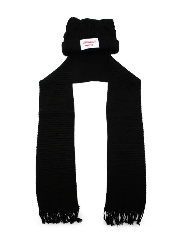 CHARLES JEFFREY LOVERBOY Chunky Ears Beanie Scarf