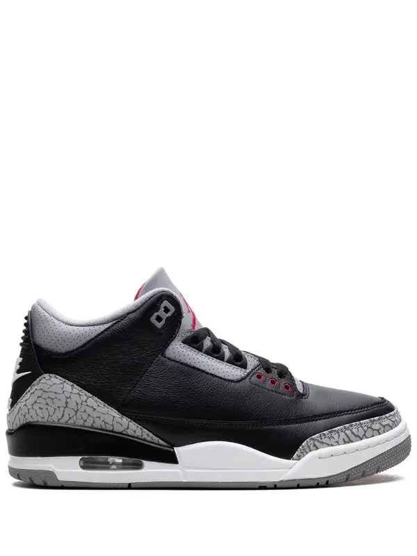 JORDAN Air 3 Cement Sneakers - Black