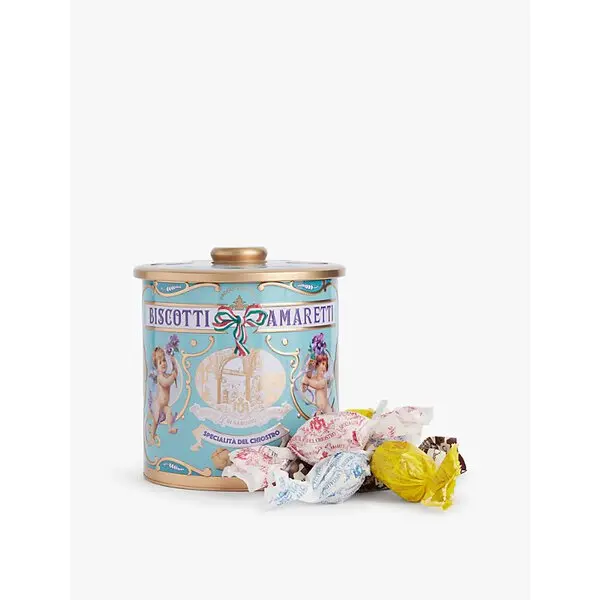 LAZZARONI Mixed Crunchy, Soft And Chocolate Amaretti Biscuit Assortment Tin 190g