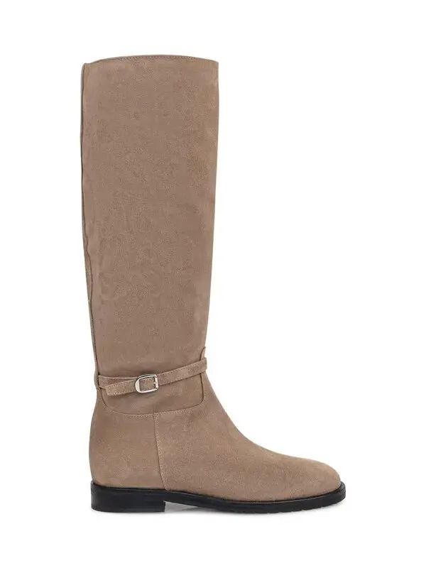 Roberto Festa High Suede Boots - Beige