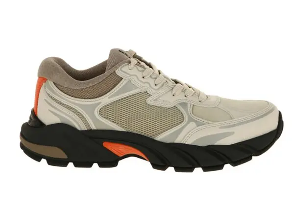 Heron Preston Block Stepper Low-top Sneakers - Beige/black/orange