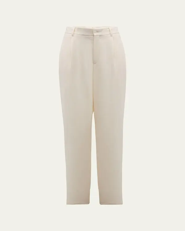 Giorgio Armani Pleated Wool-blend Suit Pants