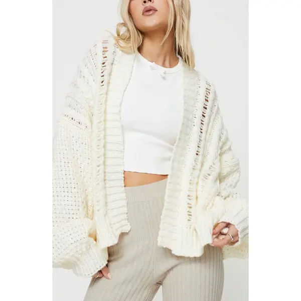 Princess Polly Abner Open Stitch Cardigan