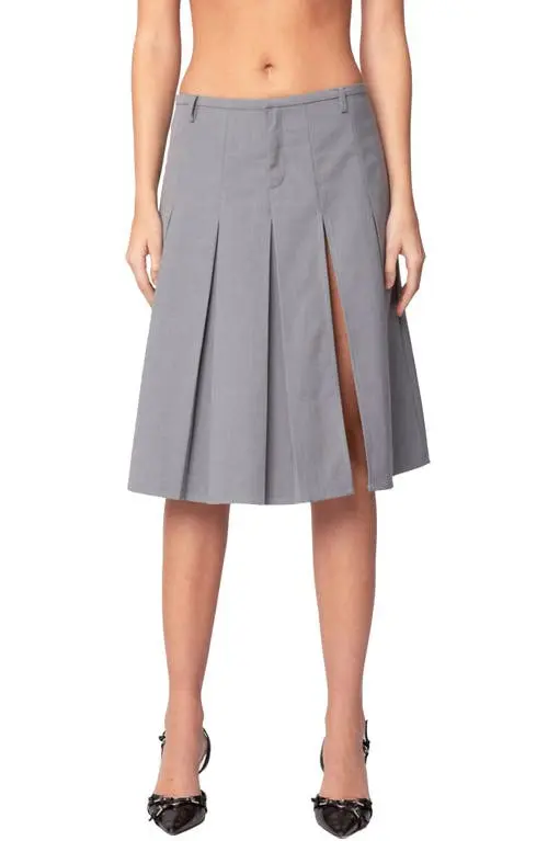 EDIKTED Ethel Low Rise Pleated A-line Skirt