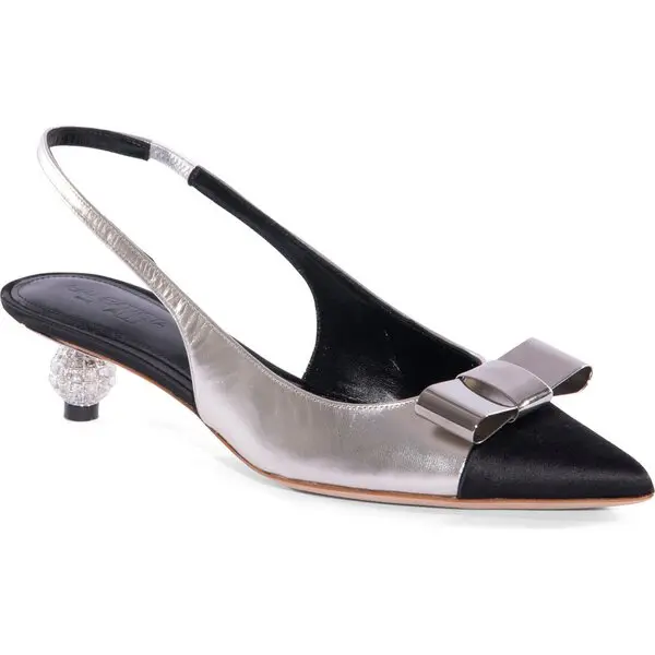 Giambattista Valli Pointed Toe Slingback Pump