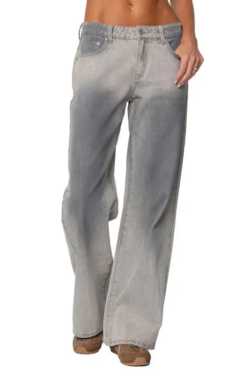 EDIKTED Joe Low Rise Wide Leg Jeans