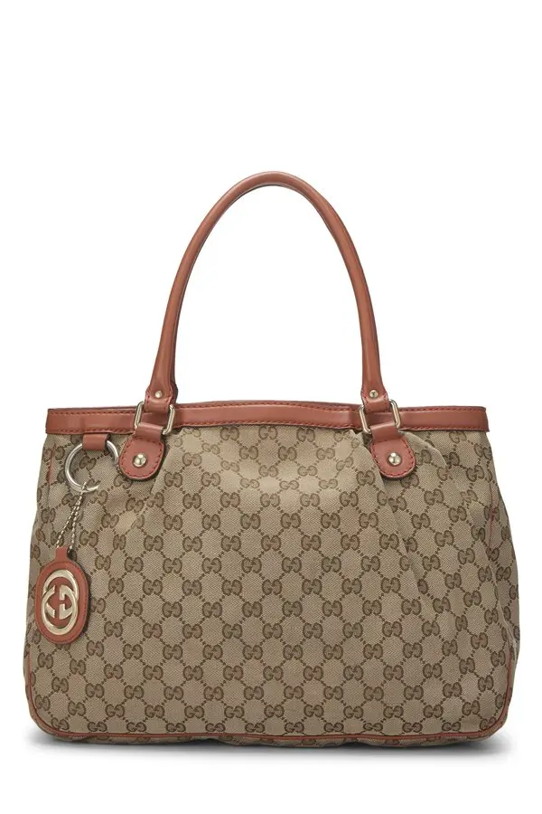 Gucci Original Gg Canvas Sukey Handbag - Beige