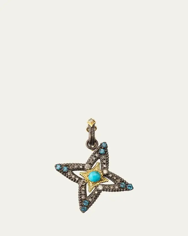 Armenta Old World Star Pendant With - Turquoise