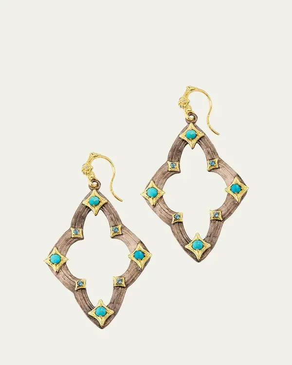Armenta Large Open Scroll Earrings