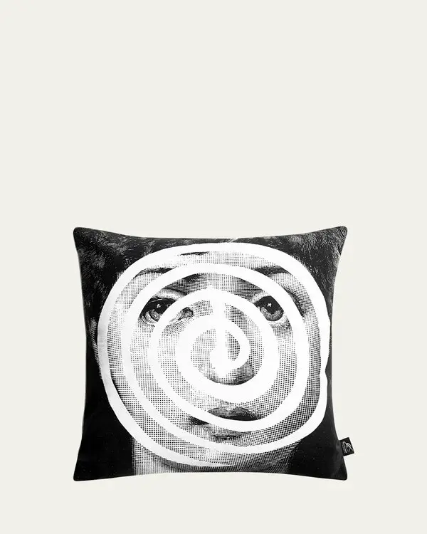 FORNASETTI Tema E Variazioni N.18 Cushion, 15" Square - Blackwhite