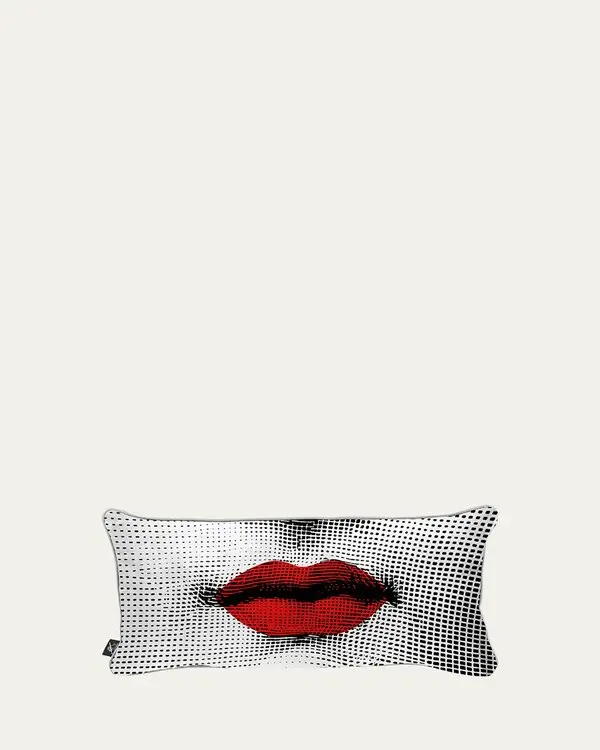 FORNASETTI Kiss Cushion, 12" X 24