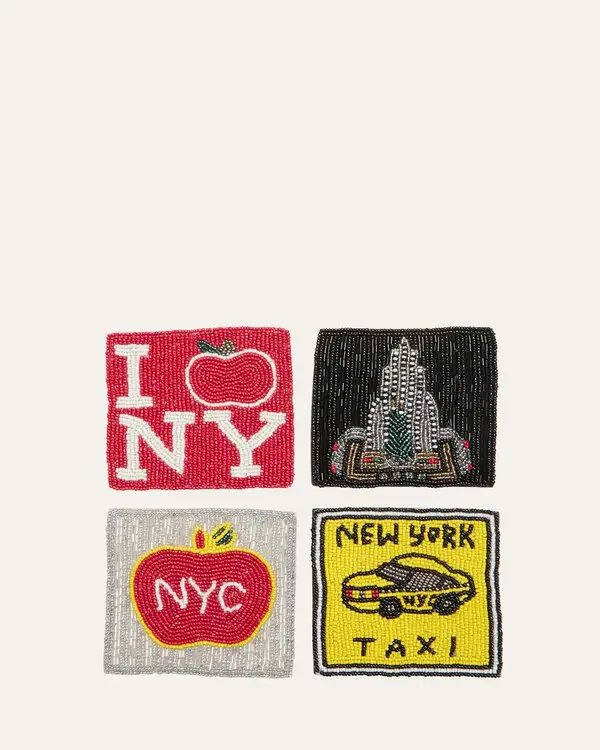 SUDHA PENNATHUR New York City Coasters, Set Of 4