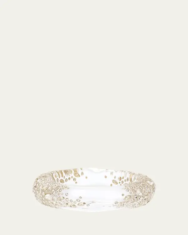 Alexis Bittar Confetti Crystal Lucite Bracelet - Clear