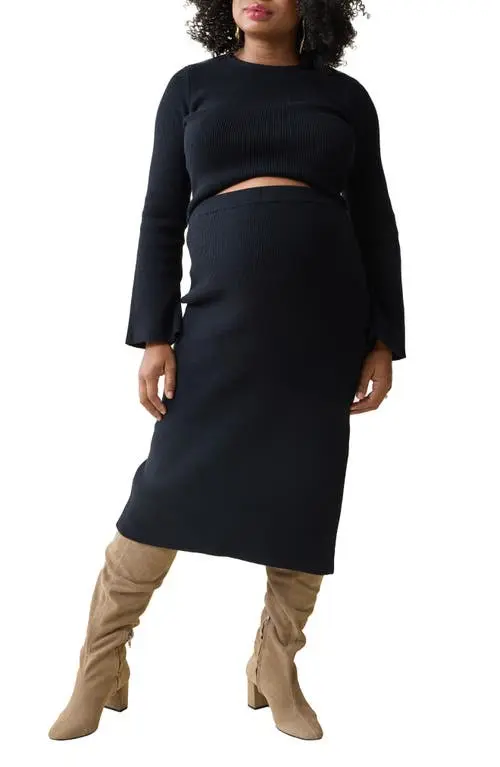INGRID & ISABEL® Bell Sleeve Crop Sweater And Maternity Skirt Set