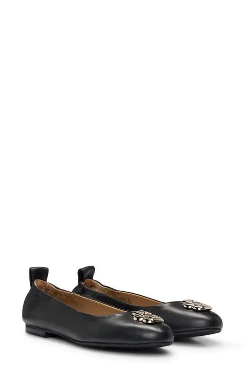 Hugo Boss Dasy Leather Ballet Flat - Black