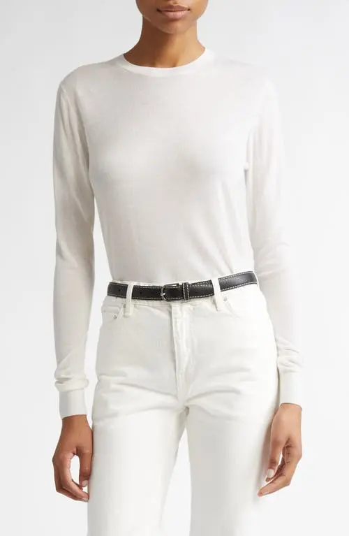 TOTÊME Fine Crewneck Sweater - Off White